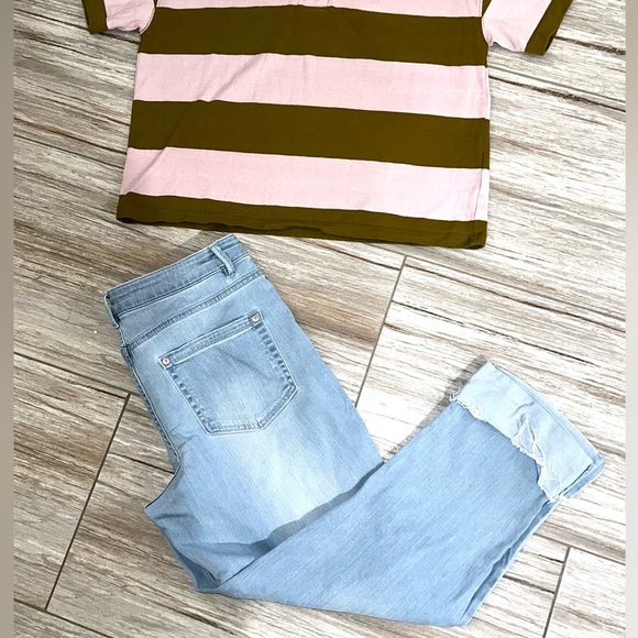 J. Jill | Jeans | J Jill Womens Authentic Fit Cropped Light Wash Denim ...